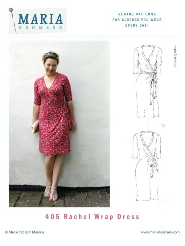 405 Rachel Wrap Dress Sewing Pattern | Sewing Life by MariaDenmark