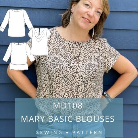 108 – Mary Basic Blouses Sewing Pattern | Sewing Life by MariaDenmark
